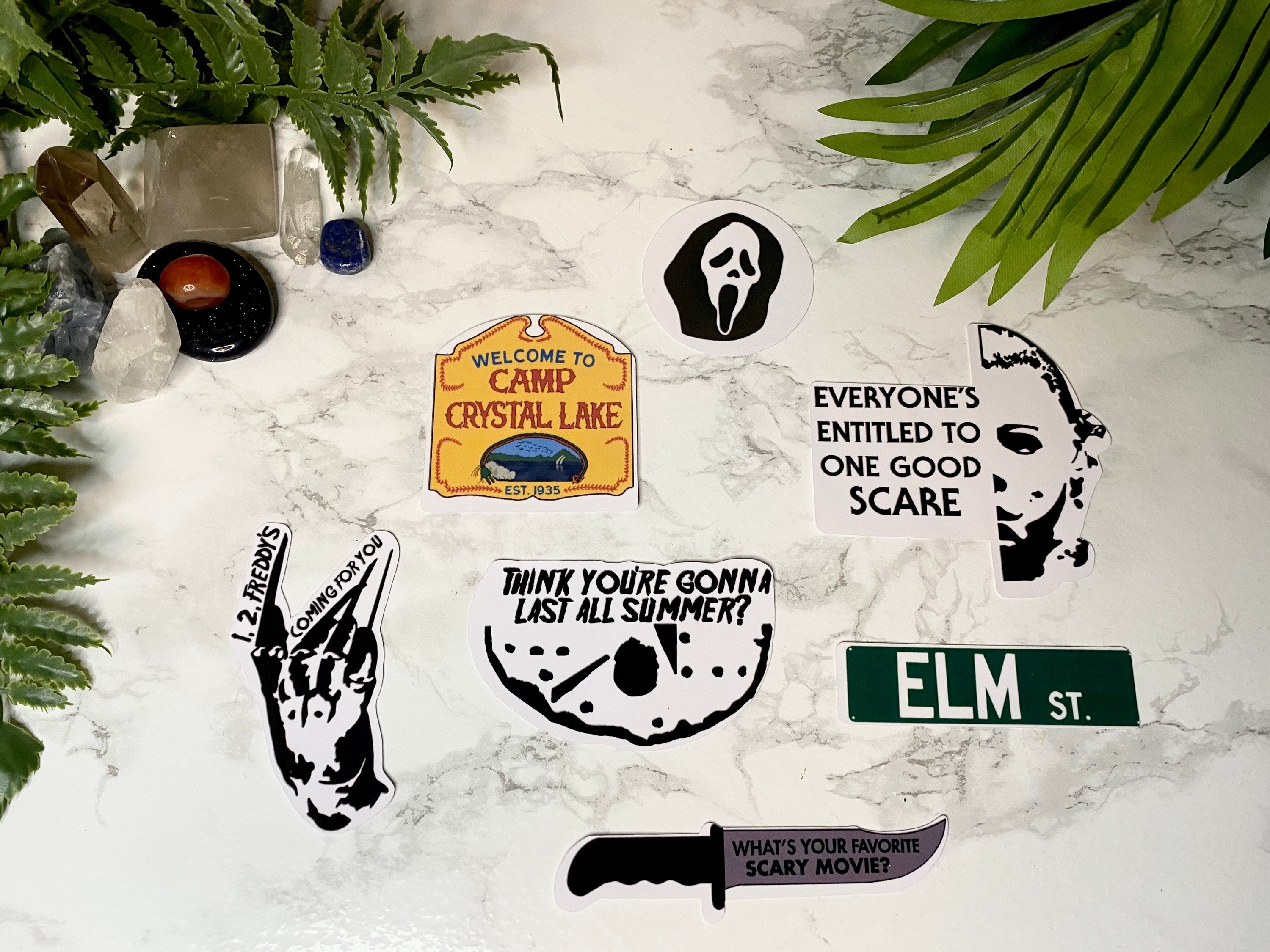 Slasher Movie Stickers | Horror Movie Stickers | Friday the 13th ...