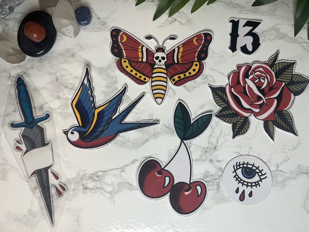 Friday the 13th Sticker Set | Traditional Tattoo Inspired Stickers ...