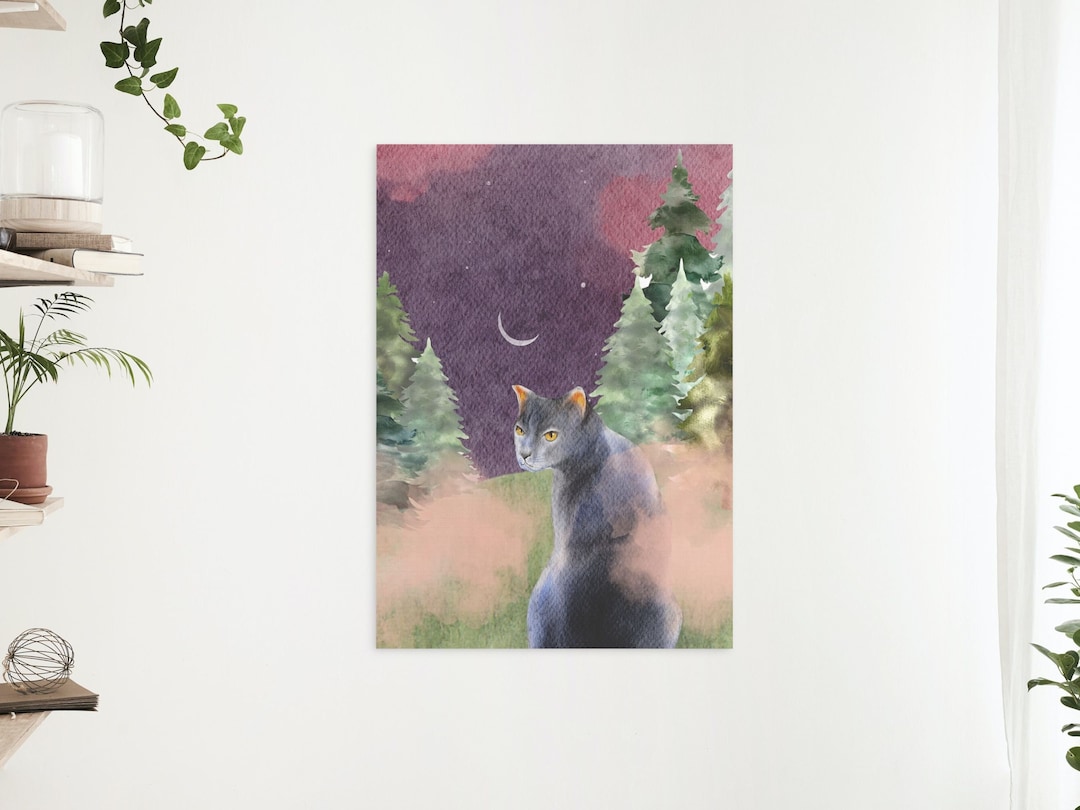 Midnight Fog Printable | Dark Wall Art | Mystical Decor | Nursery Wall ...