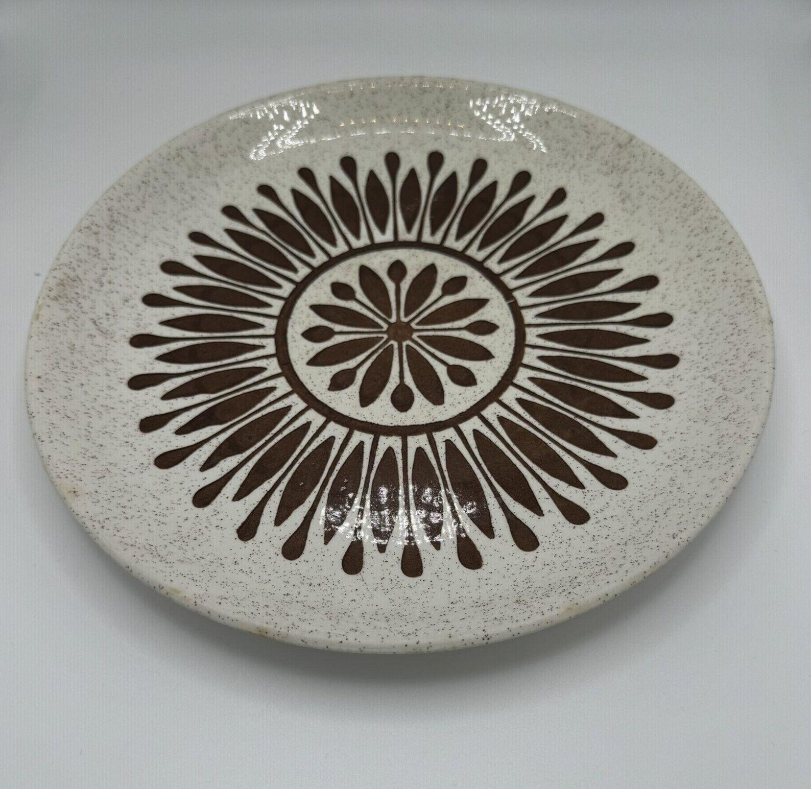 Bilton Sunflower Ironstone Dinner Plates England MCM Starburst Design 9 ...