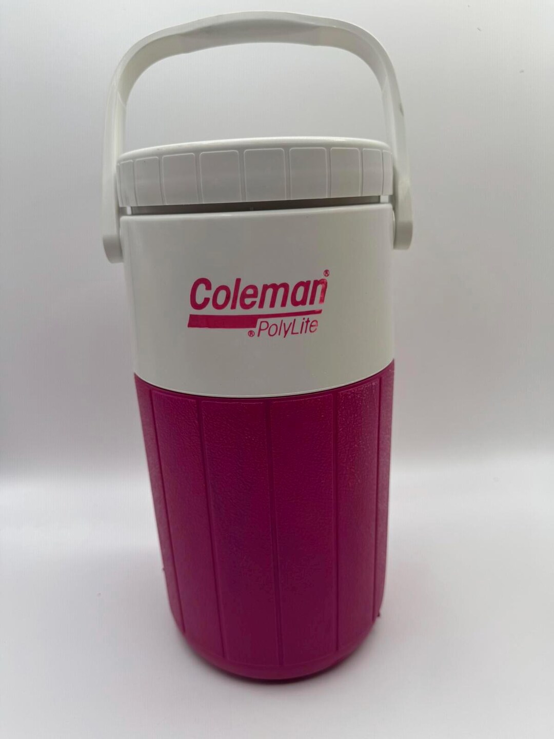 Vintage COLEMAN POLYLITE 1/2 Gal. Water Cooler Jug W/handle 5590 Red ...