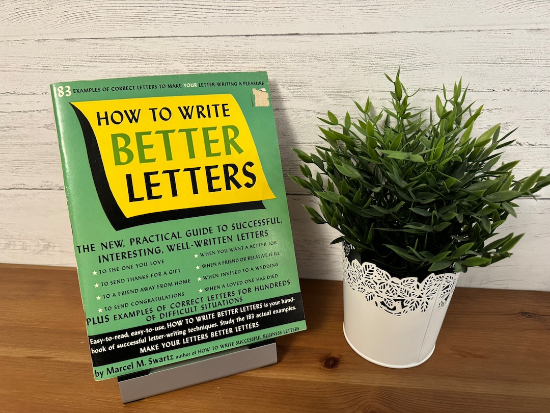 How to Write Better Letters Marcel M. Swartz 1946 Edition - Etsy