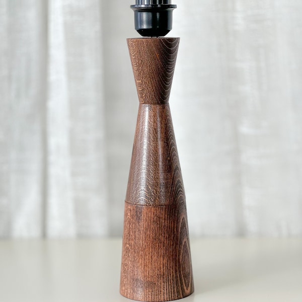 Vintage Wood Lamp - Etsy UK