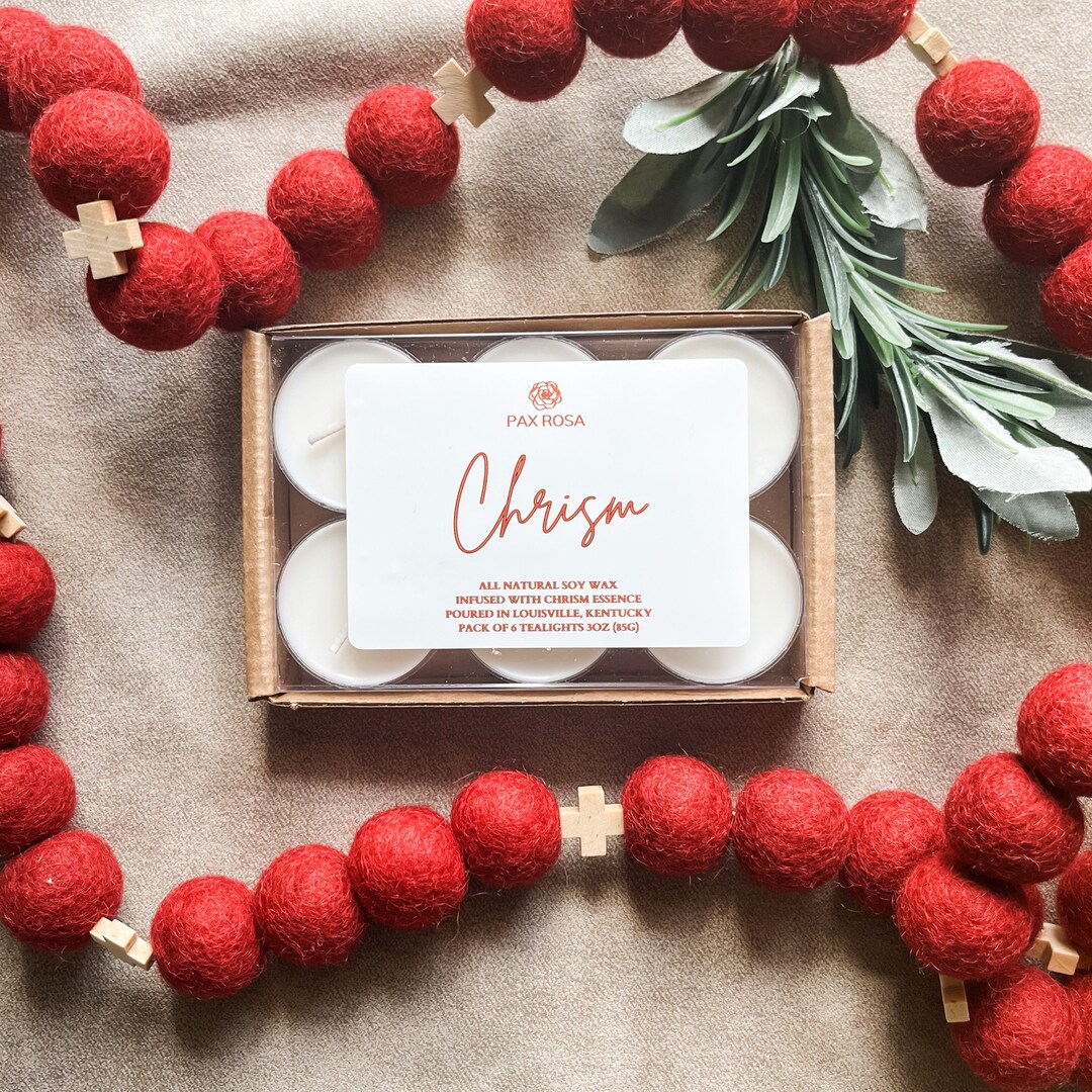 Chrism Infused Tealights | Set of 6 | Catholic Candle | Religious Gift ...