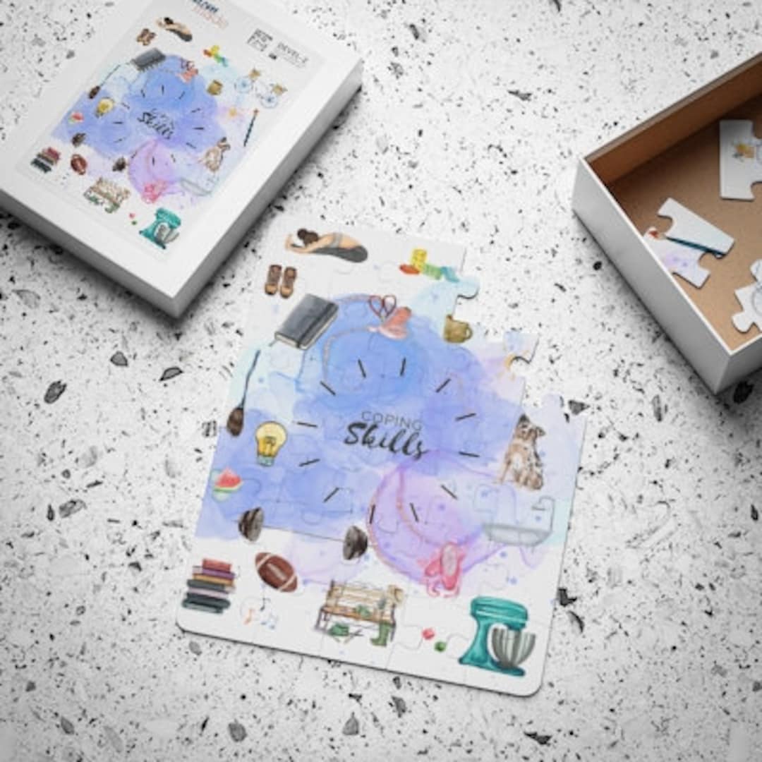 Coping Skills 30 Pc Puzzle | Therapy Games | Therapy Activities for ...