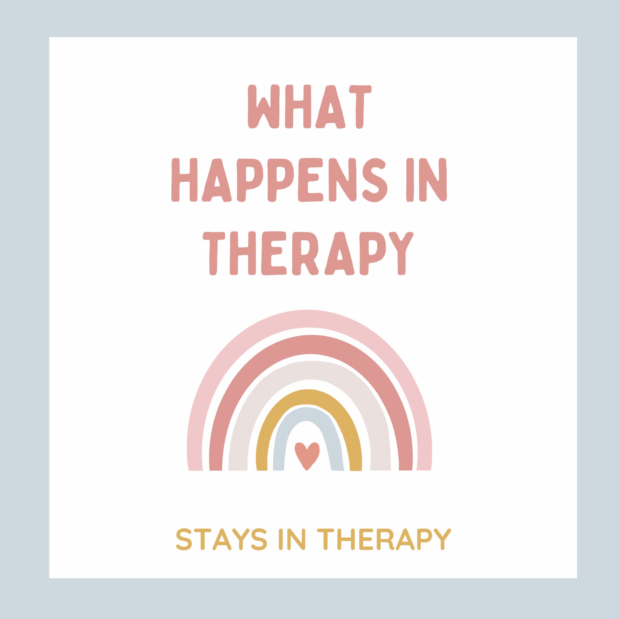 Confidentiality Poster Sign Therapist Office Decor Counselor Gifts ...