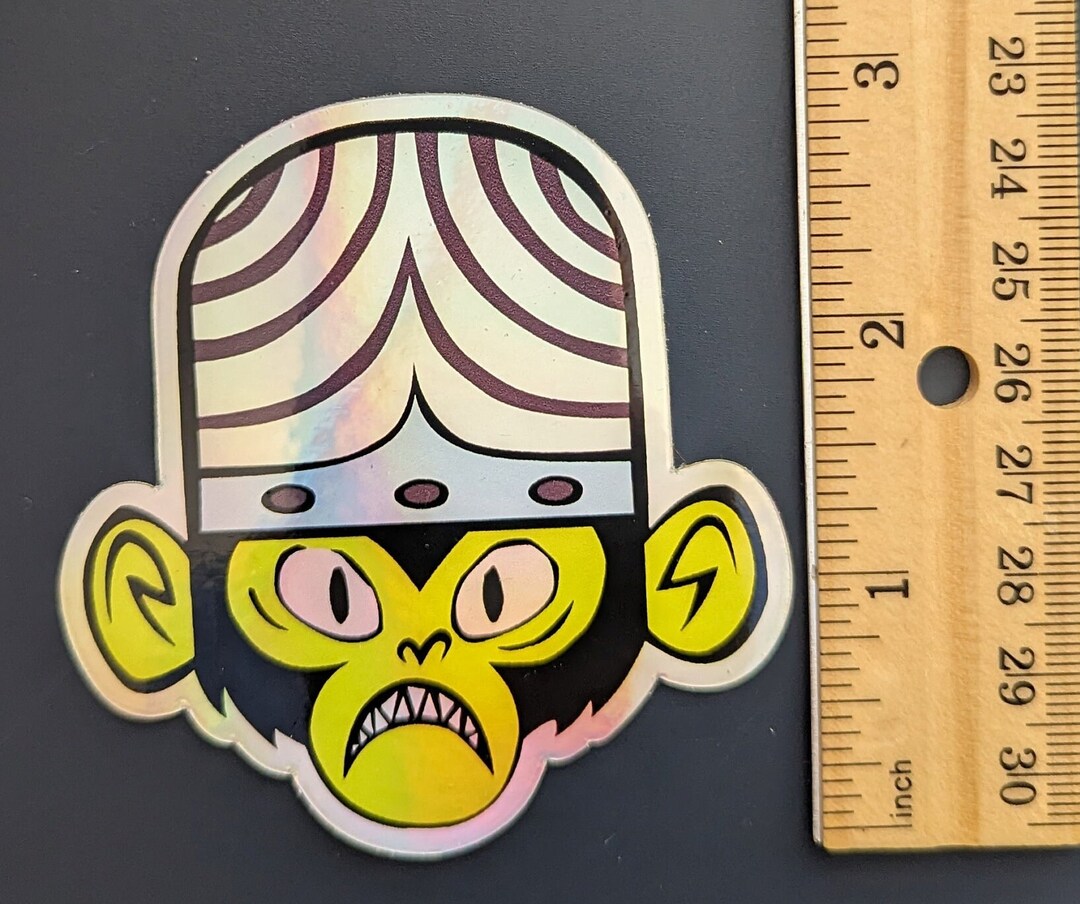 Mojo Jojo Vinyl Holographic Sticker - Etsy