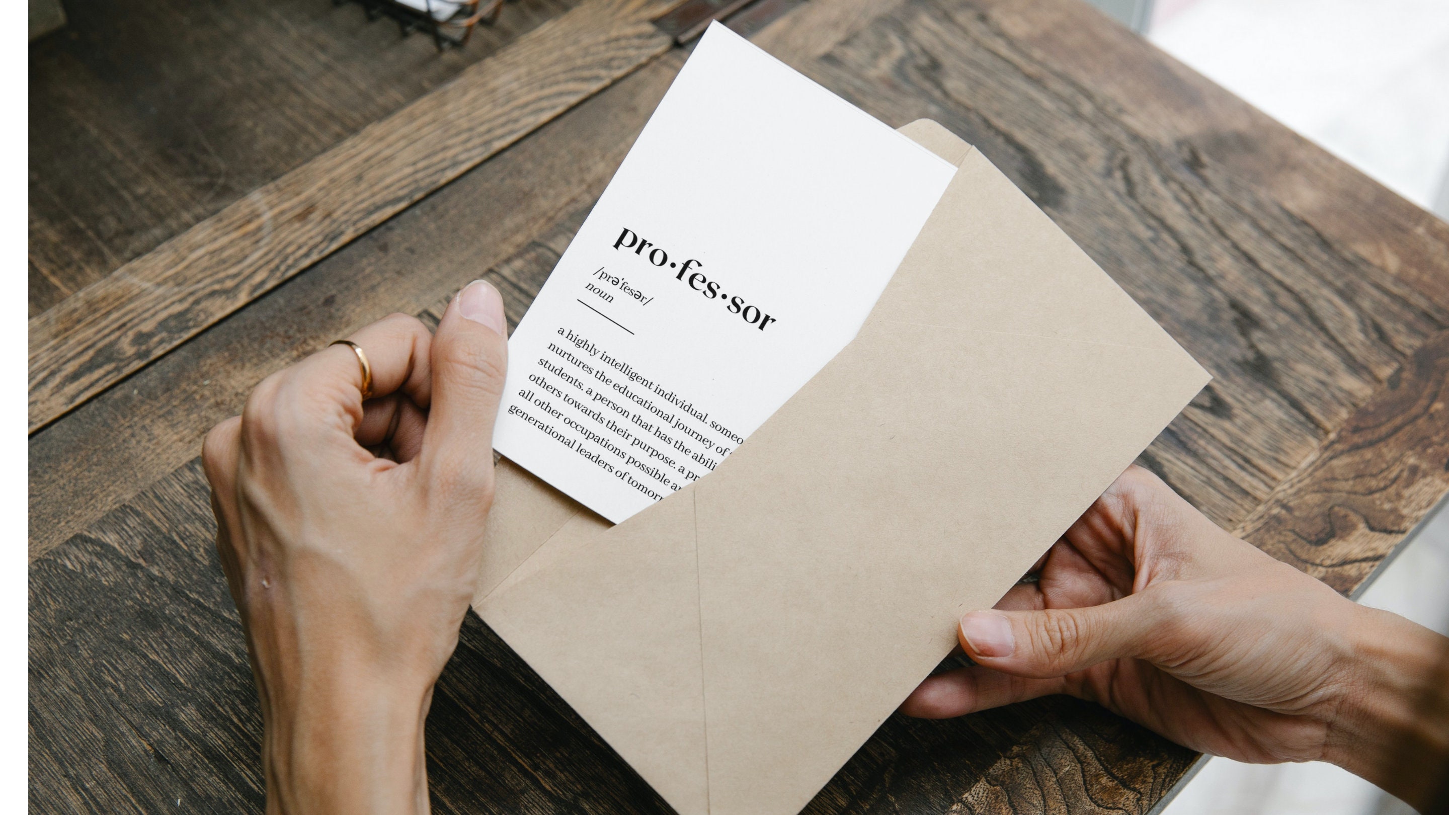 Professor Gift, Card for Professor, Card From Student, Digital Print ...