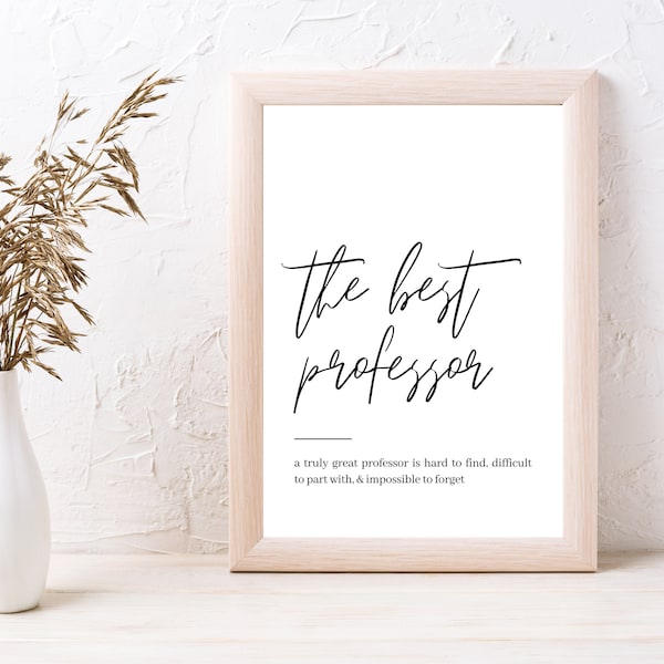 Professor Gift - Etsy