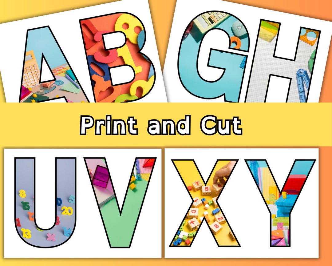 Math Theme Letters, Letters for Class Display, Maths Display Letters ...