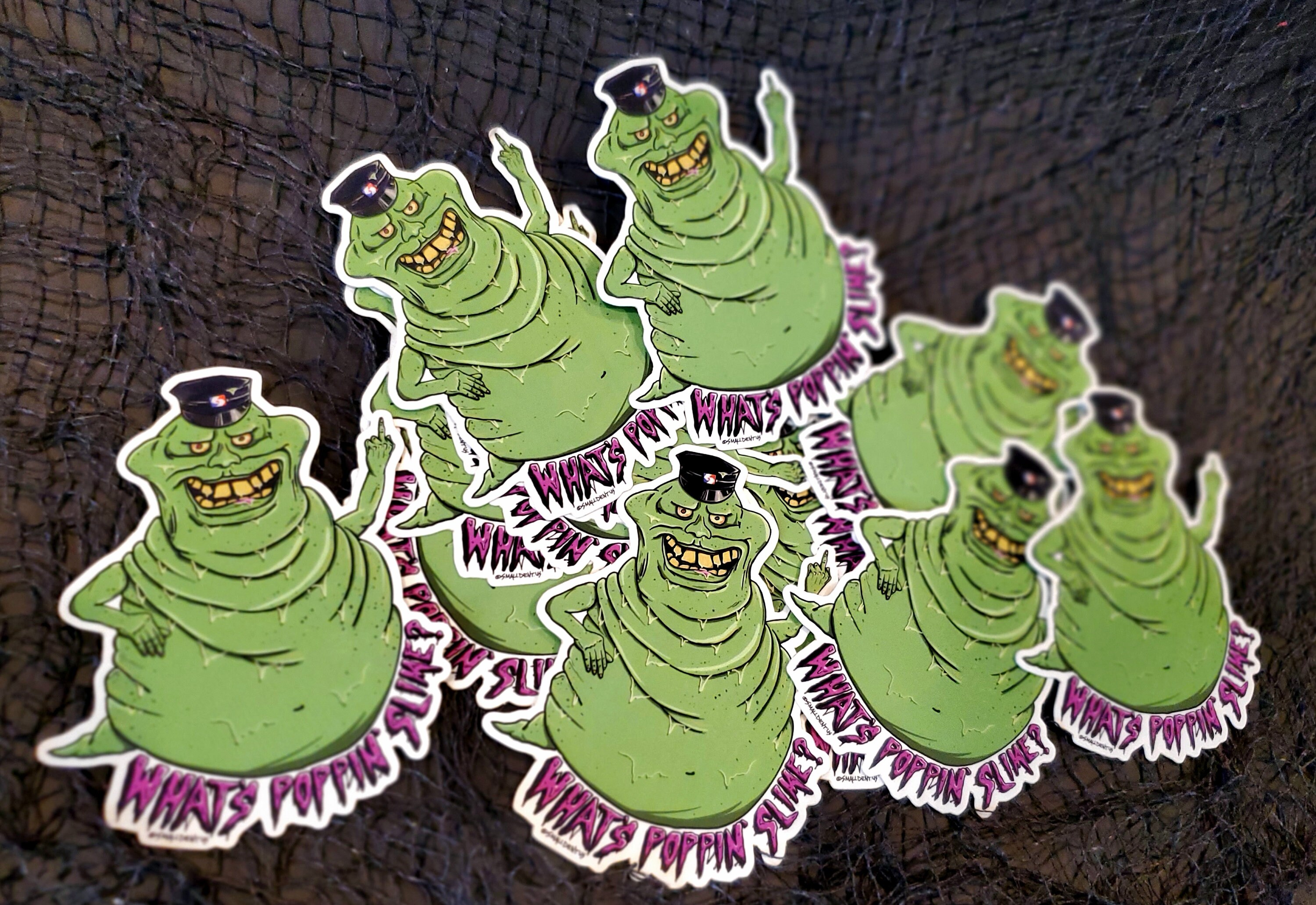 Slimer Vinyl Sticker, Glow in the Dark, Horror Sticker, Ghostbusters ...