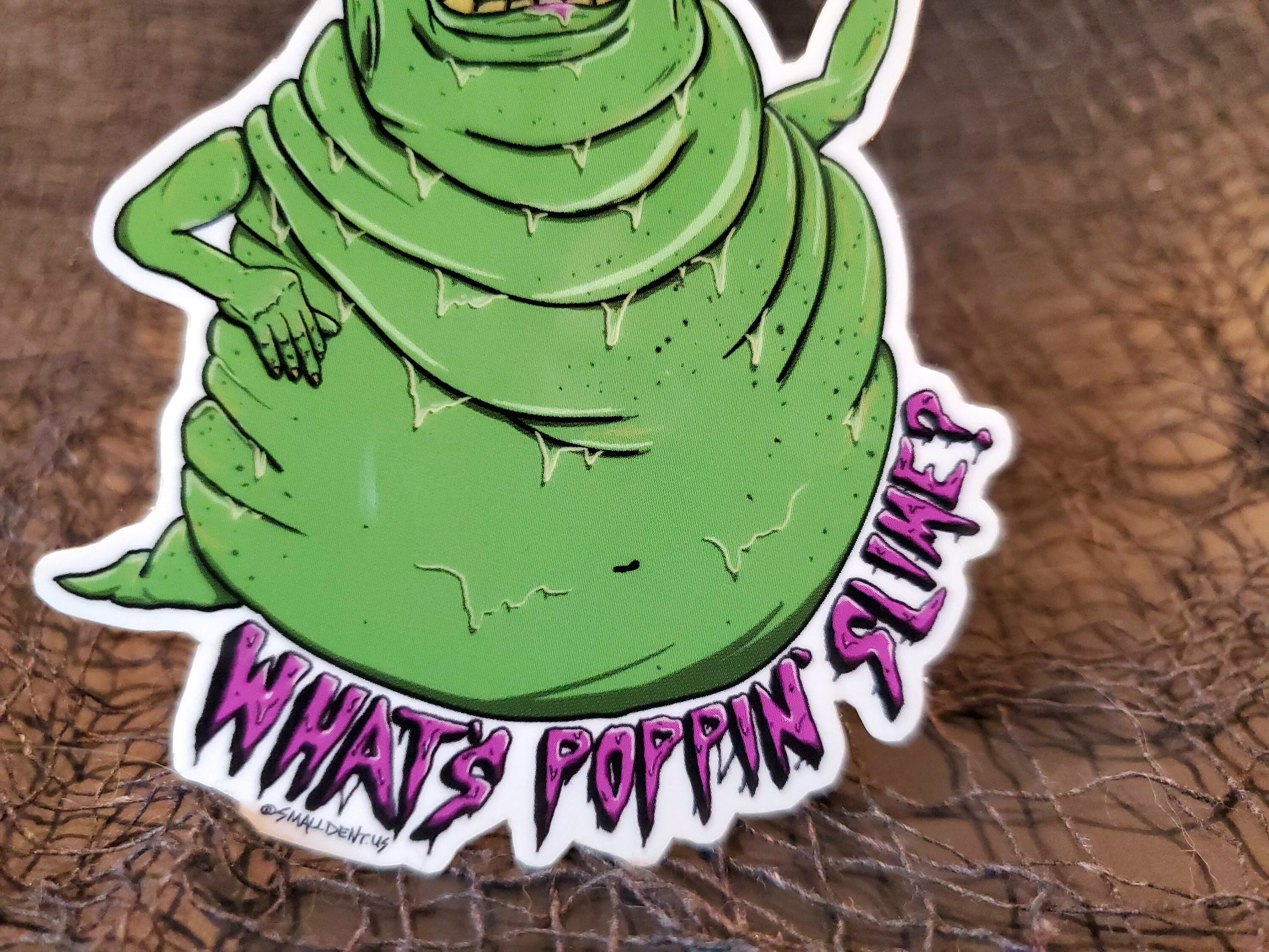 Slimer Vinyl Sticker, Glow in the Dark, Horror Sticker, Ghostbusters ...