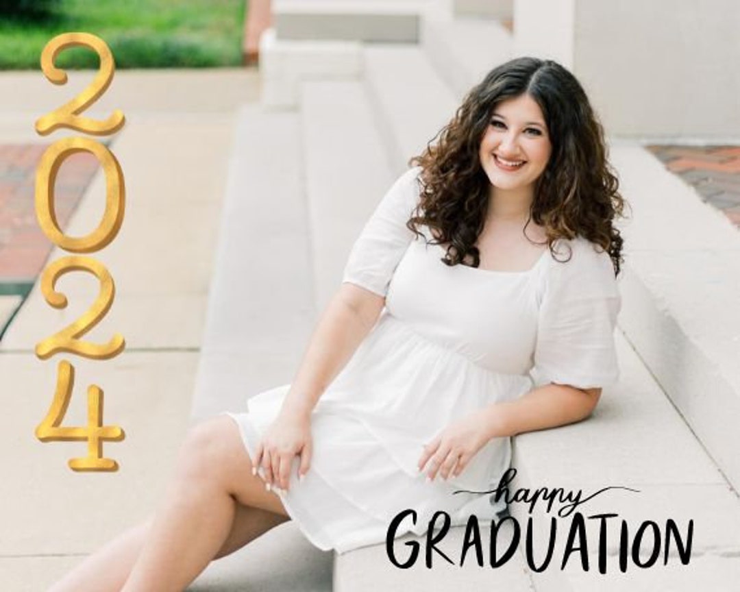 2024 Graduation Photo Announcement (download) - Etsy