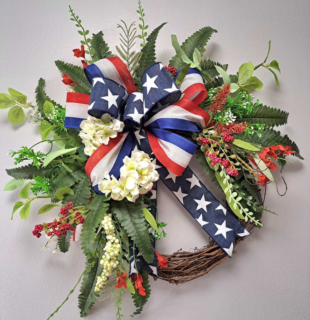 American Flag Wreath - Etsy