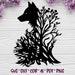 Wolf | Tree | Branches | SVG, DXF, AI Digital Vector Files for Plasma ...