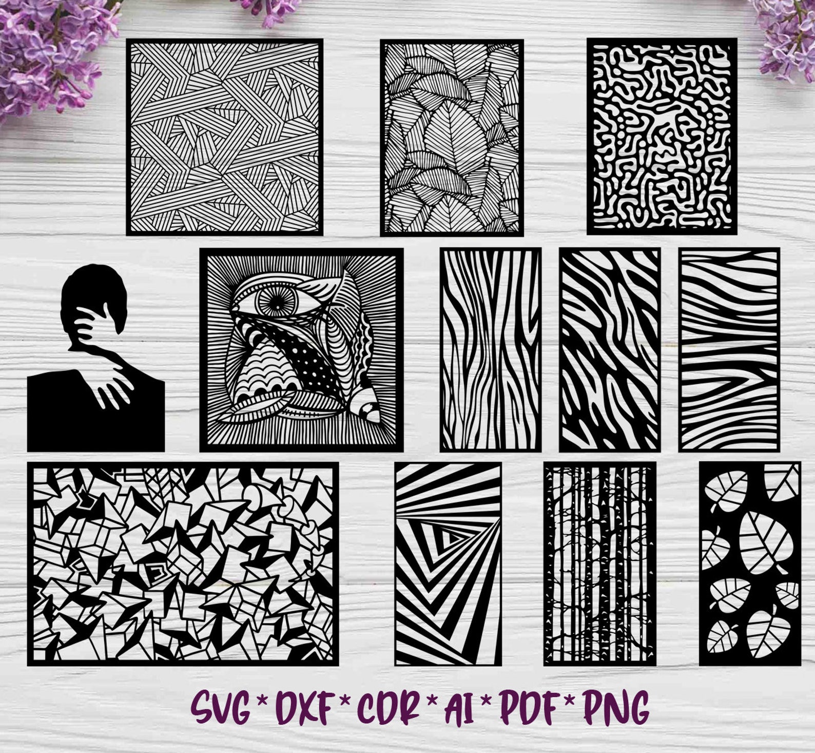 Abstraction 1 SVG DXF AI Digital Vector Design for Plasma - Etsy