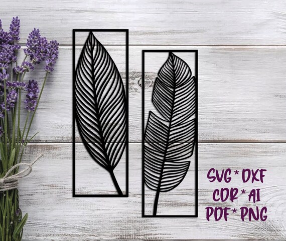 Leaves SVG DXF AI Digital Vector Design for Plasma and | Etsy