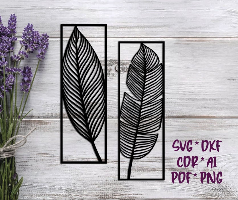 Leaves SVG DXF AI Digital Vector Design for Plasma and - Etsy