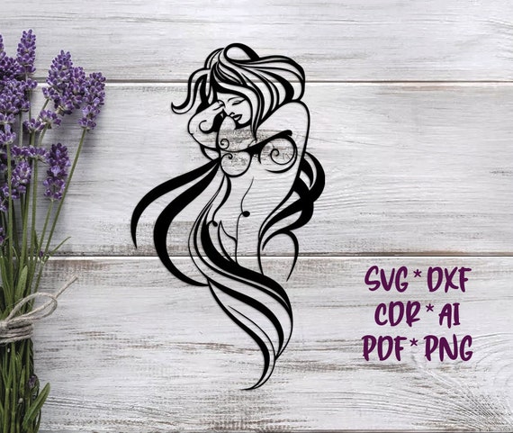 Naked Woman Svg Dxf Ai Digital Vector Design For Plasma Etsy