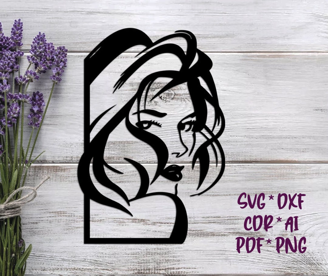 Woman Panel , SVG, DXF, AI Digital Vector Design for Plasma and Laser ...