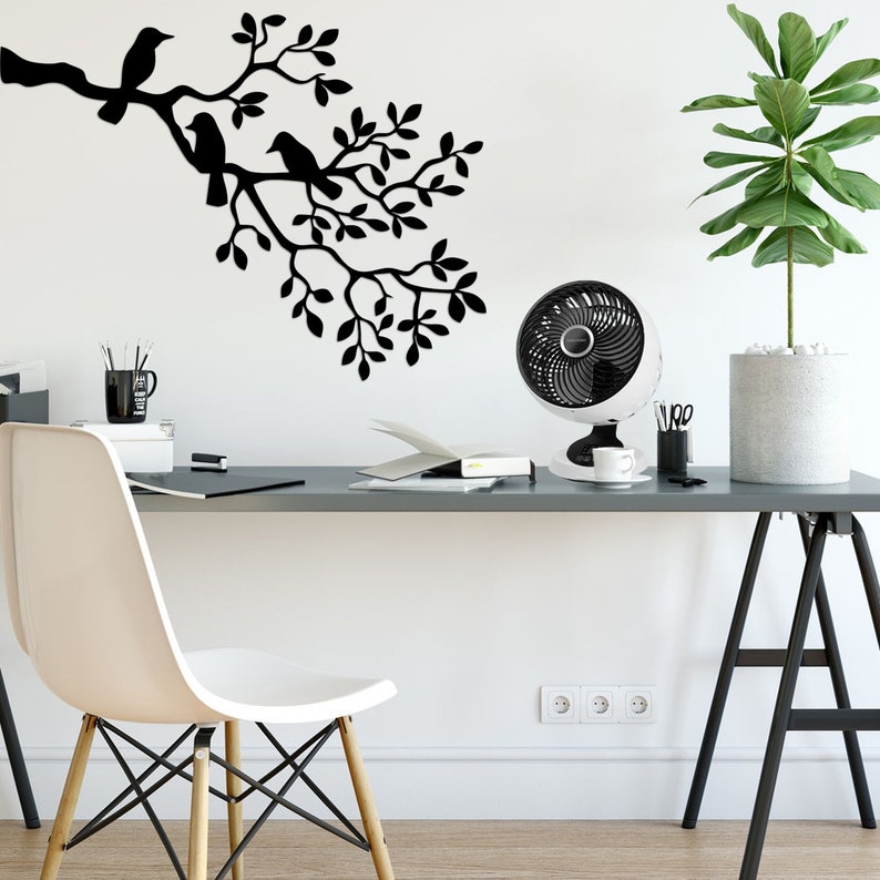 Birds on a Spring Branch | SVG, DXF, AI Digital Vector Design for ...