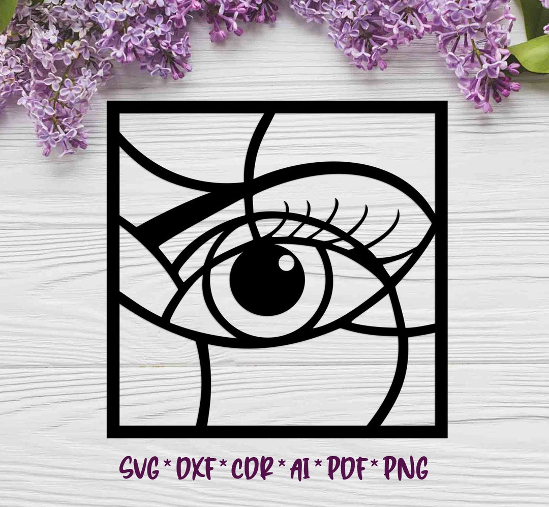 Eye | Abstraction | SVG, DXF, AI Digital Vector Design for Plasma and ...