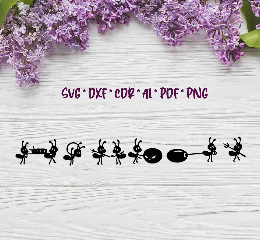 Ants | SVG, DXF, AI Digital Vector Design for Plasma and Laser Cutting ...