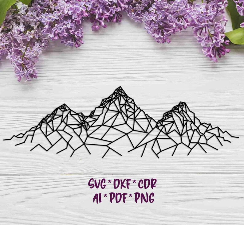 Rocks | Geometric | SVG, DXF, AI Digital Vector Design for Plasma and ...