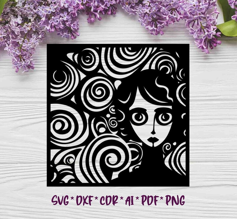 Emo Girl SVG DXF AI Digital Vector Files for Plasma and - Etsy