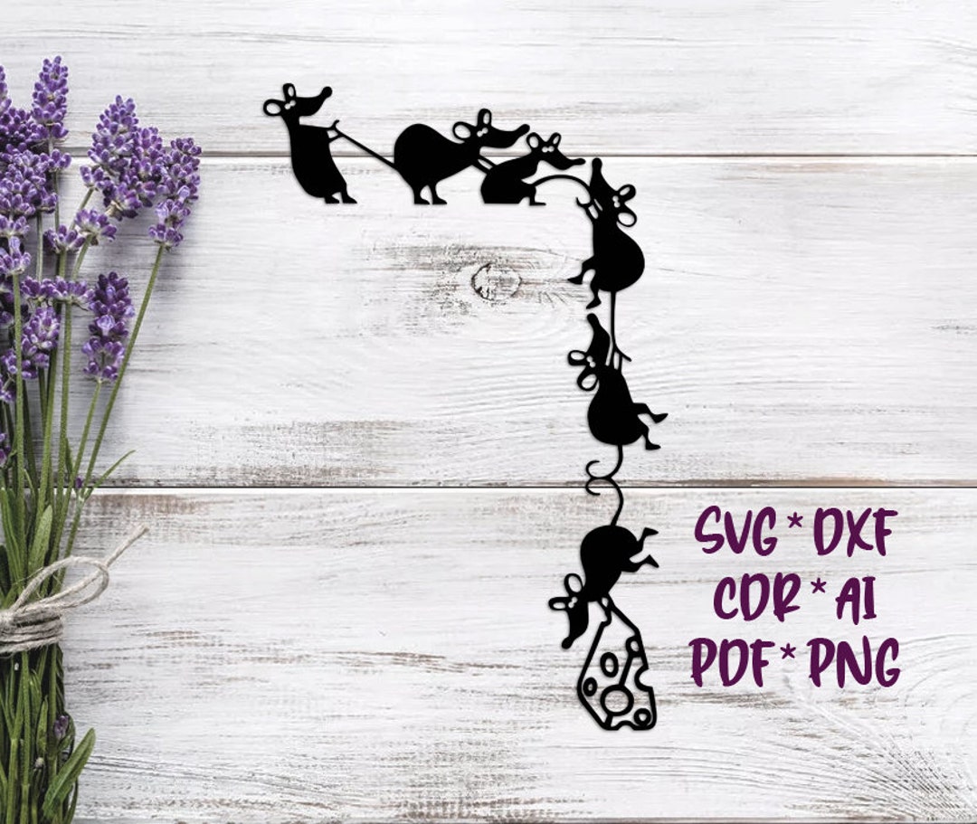 Funny Mice | SVG, DXF, AI Digital Vector Design for Plasma and Laser ...