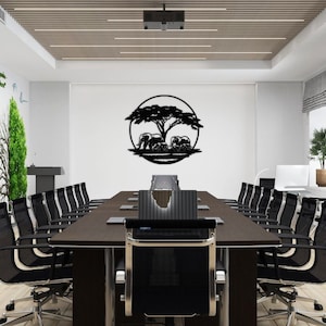 Elephants | Tree | SVG, DXF, AI Digital Vector Design for Plasma and ...