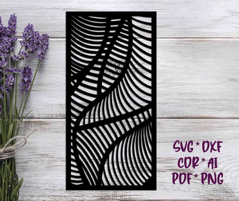 Abstract Panel, SVG, DXF, AI Digital Vector Design for Plasma and Laser ...