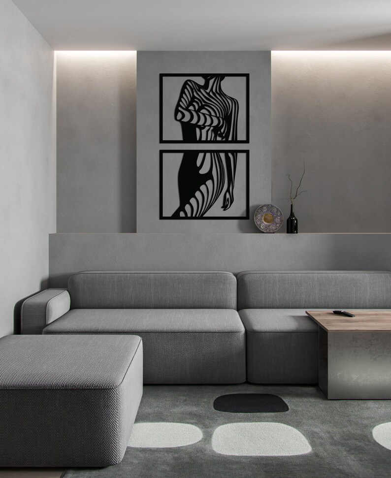 Abstraction 5 Set of Abstract Panels SVG DXF AI Digital - Etsy