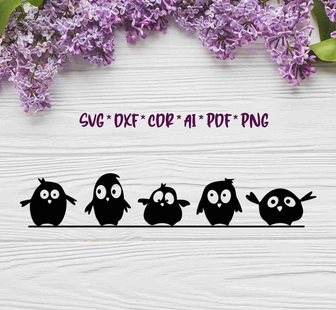 Funny Birds SVG DXF AI Digital Vector Design for Plasma - Etsy