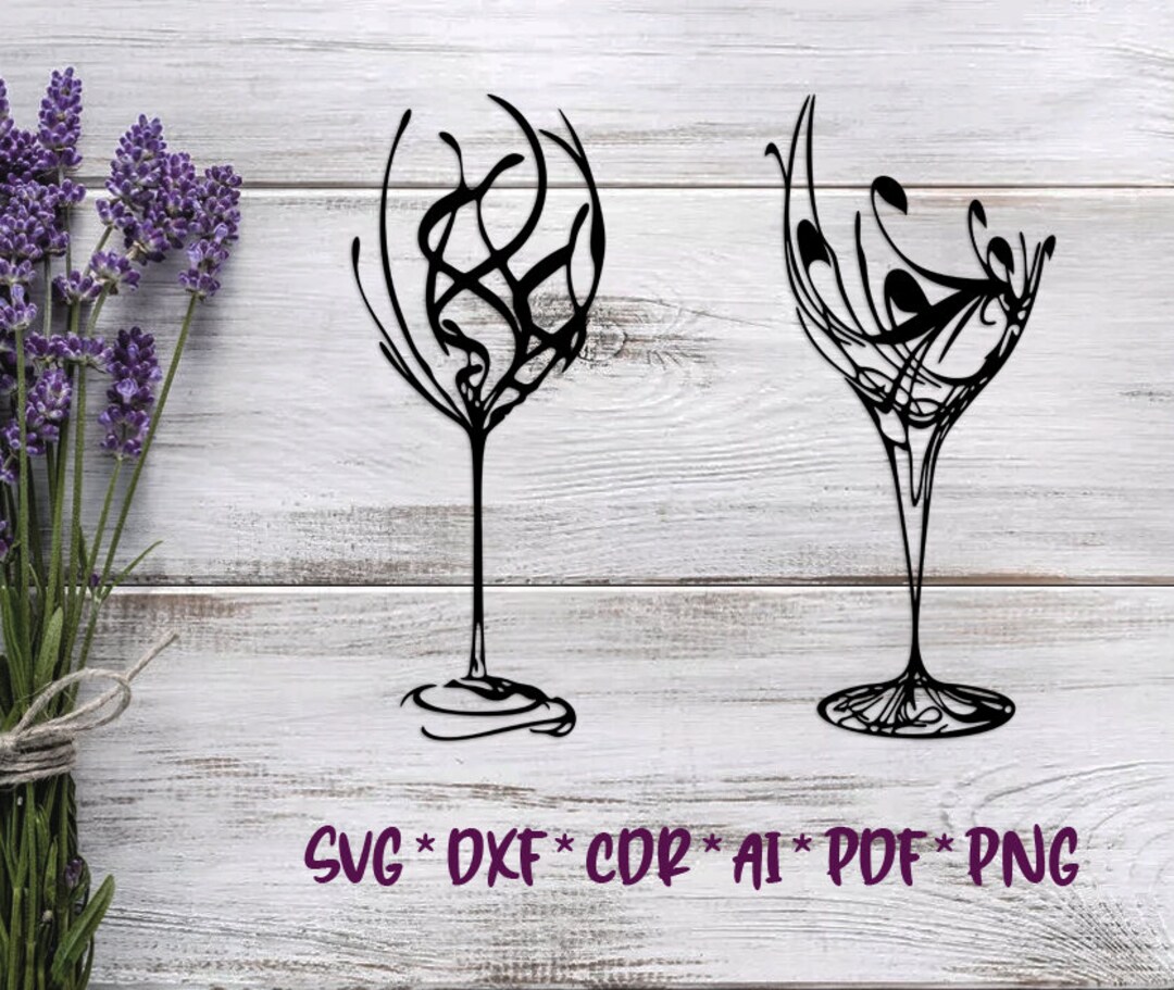 Glasses | SVG, DXF, AI Digital Vector Design for Plasma and Laser ...