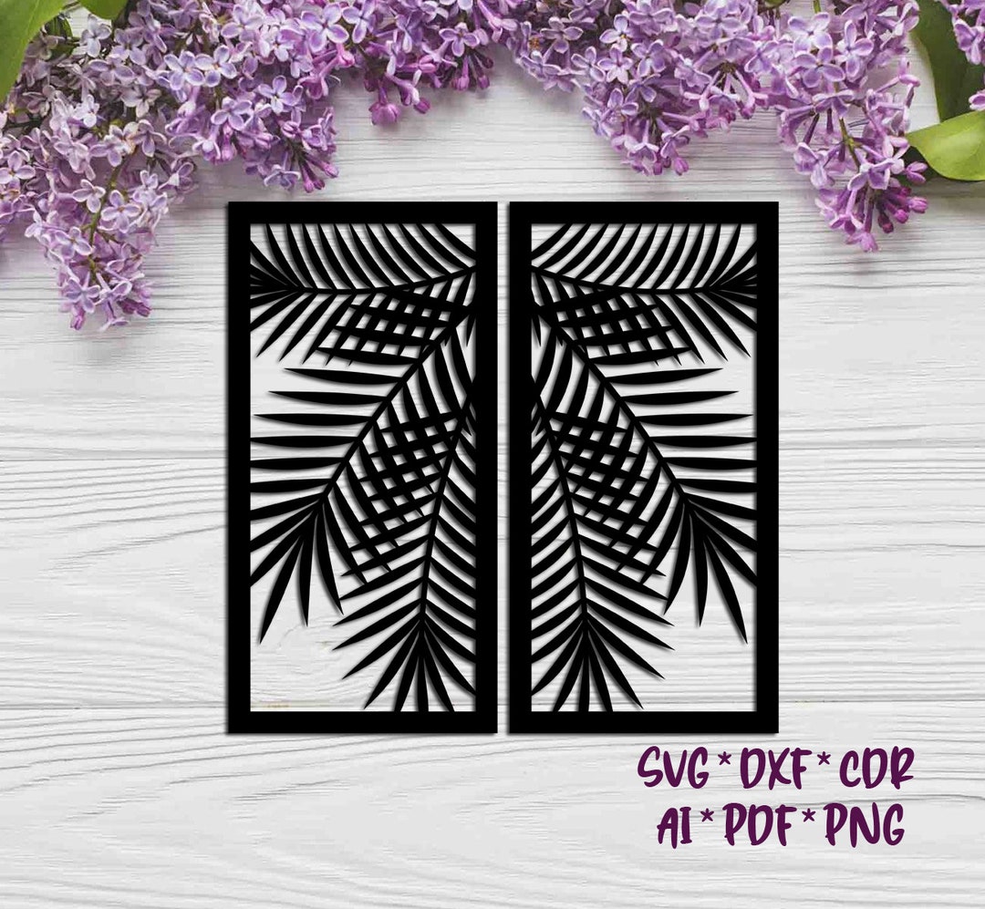 Fern 2 Panels, SVG, DXF, AI Digital Vector Files for Laser and Plasma ...