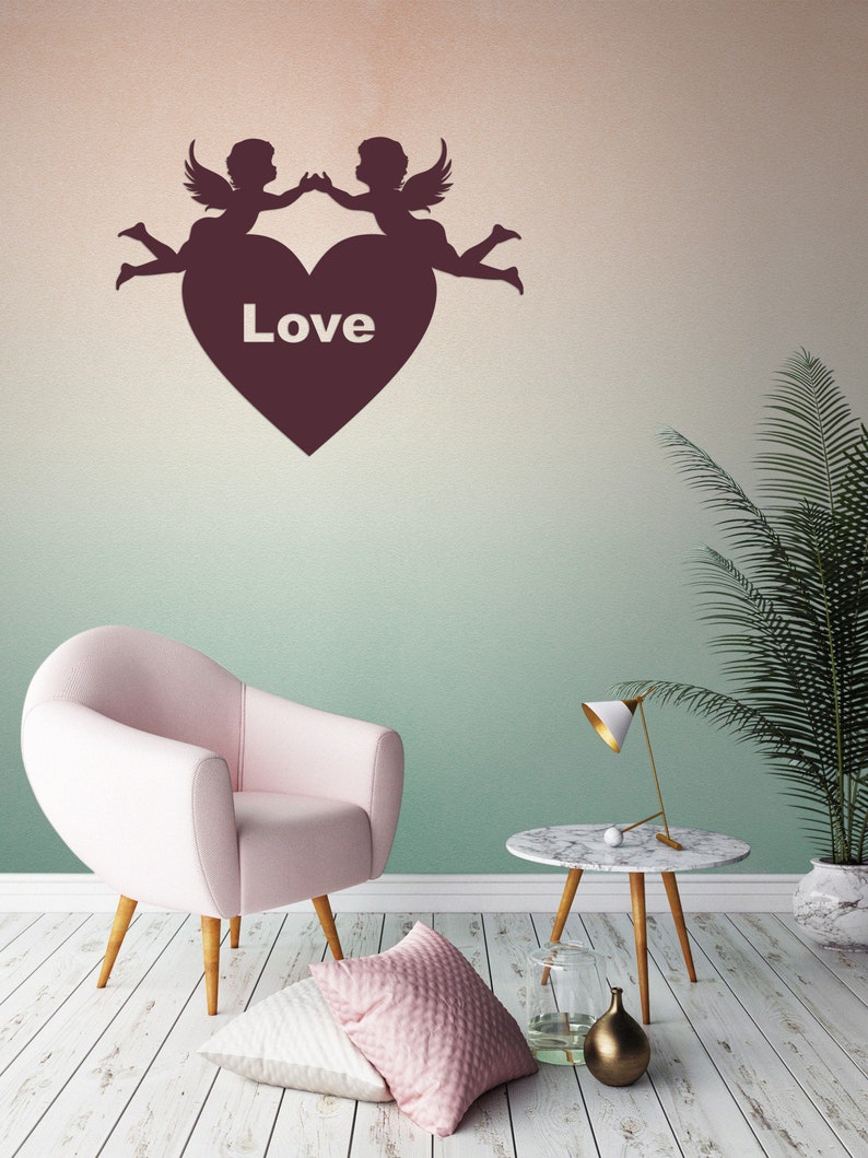Love Angels, SVG, DXF, AI Digital Vector Design for Plasma and Laser ...