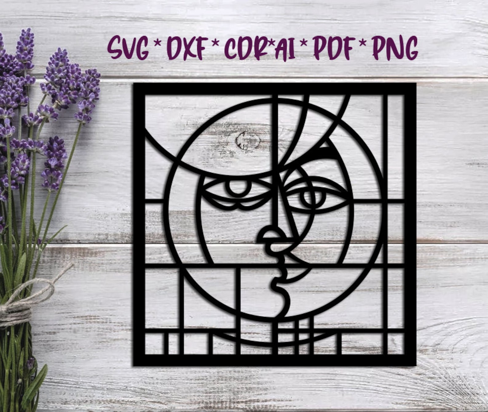 Picasso Panel 3, SVG, DXF, AI Digital Vector Design for Plasma and ...