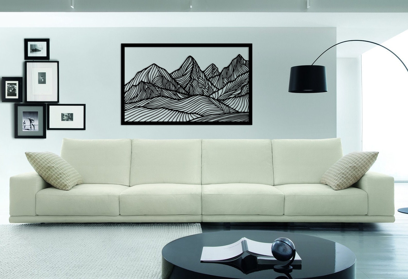 Hills, Mountains, SVG, DXF, AI Digital Vector Design for Plasma and ...