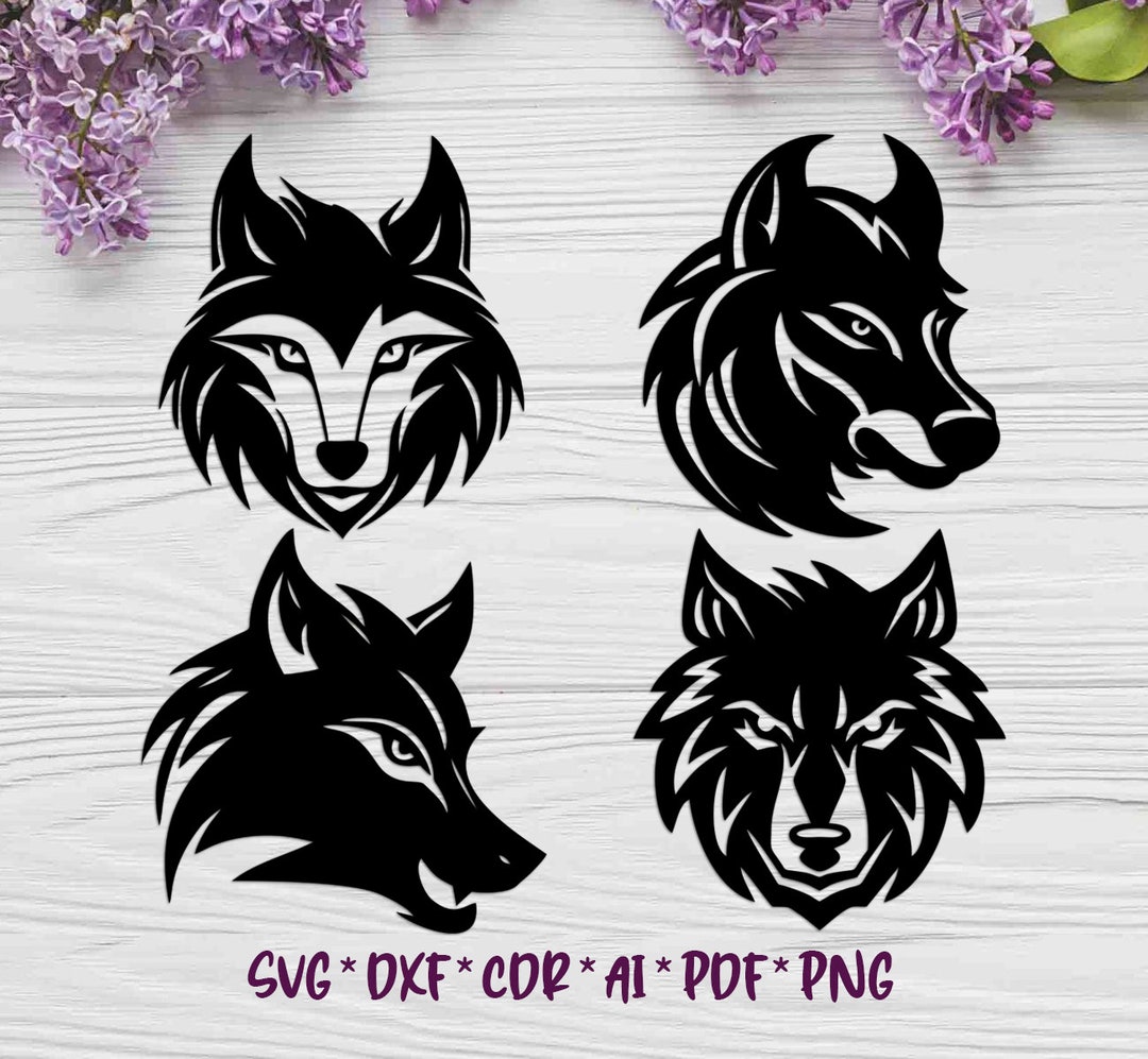 Wolf | Animal | SVG, DXF, AI Digital Vector Design for Plasma and Laser ...