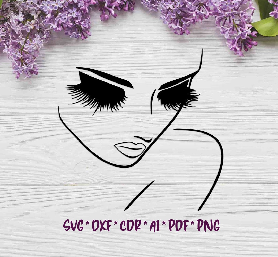 Woman Face, SVG, DXF, AI Digital Vector Design for Plasma and Laser ...