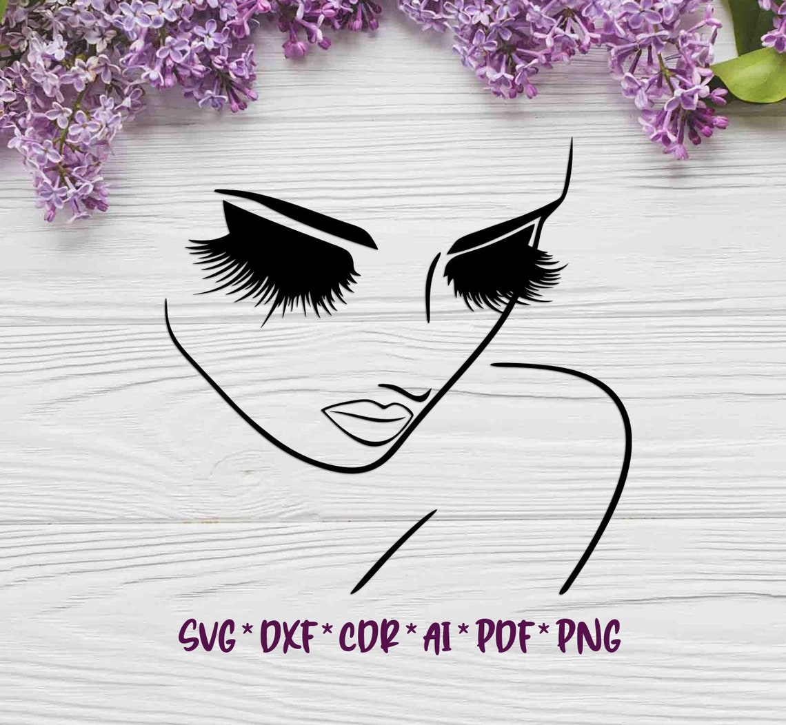 Woman Face SVG DXF AI Digital Vector Design for Plasma and - Etsy