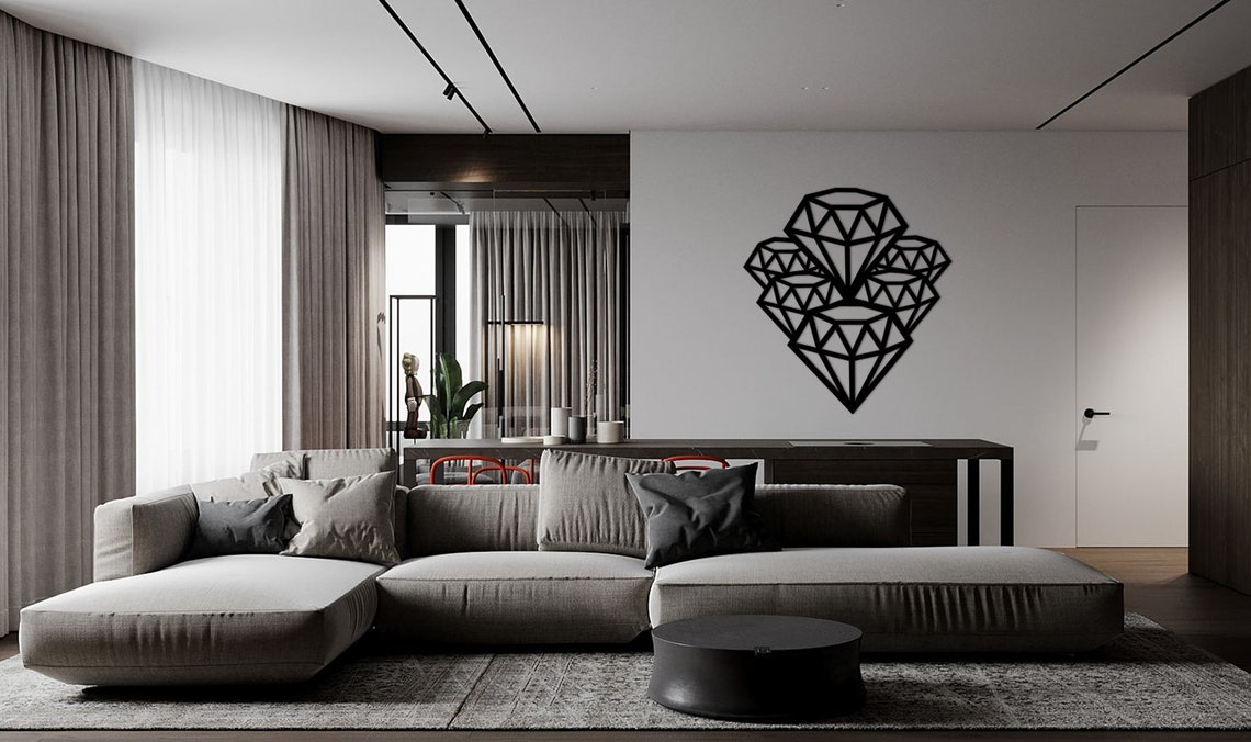 Diamonds Geometric SVG DXF AI Digital Vector Design for - Etsy