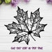 Autumn Maple Leaf SVG DXF AI Digital Vector Files for - Etsy