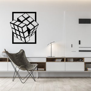 Rubik's Cube Panel, SVG, DXF, AI Digital Vector Design for Plasma and ...