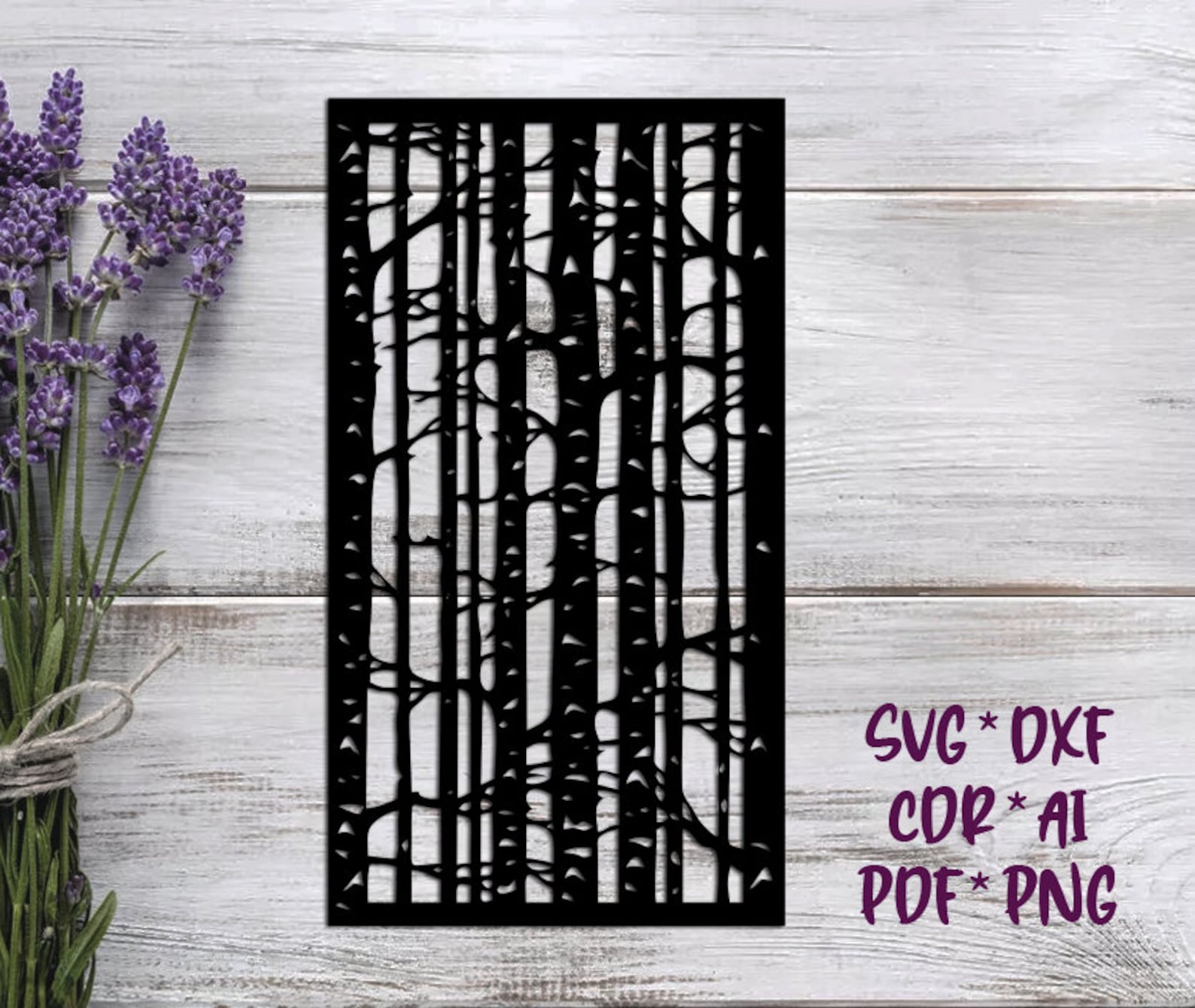 Birch Panel SVG DXF AI Digital Vector File for Laser or - Etsy