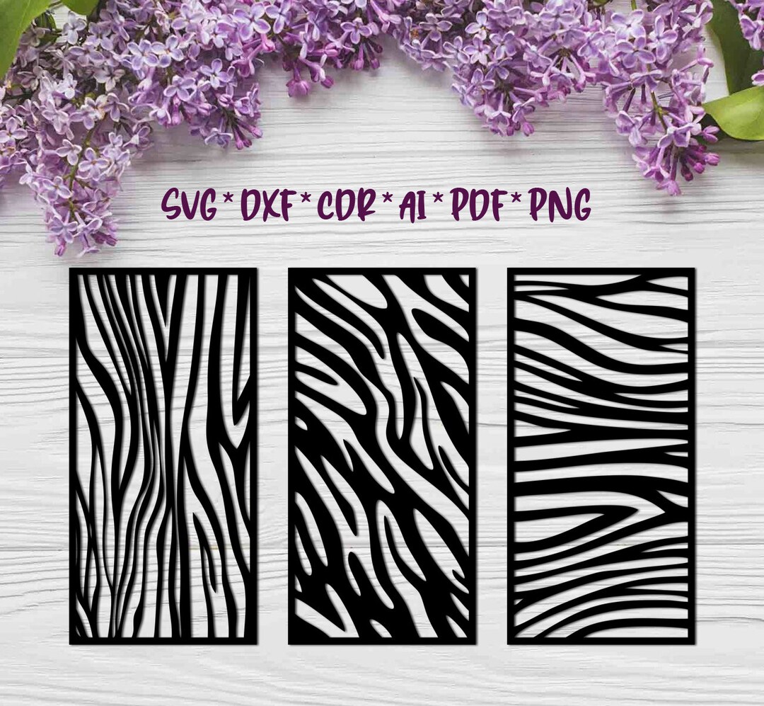 3 Abstract Panels, SVG, DXF, AI Digital Vector Design for Plasma and ...