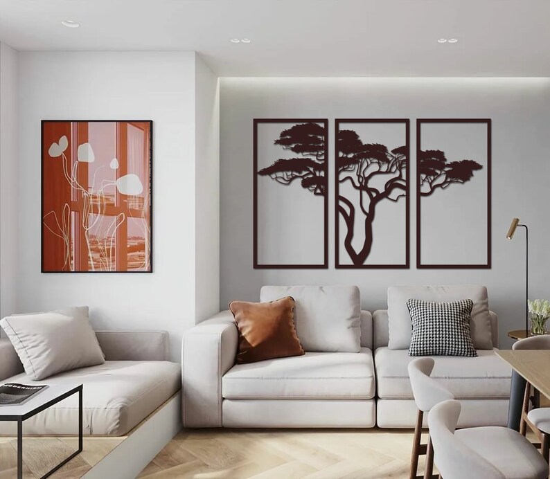 Tree 3 Panels SVG DXF AI Digital Vector Files for Plasma - Etsy