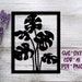 Monstera Panel, SVG, DXF, AI Digital Vector Files for Plasma and Laser ...
