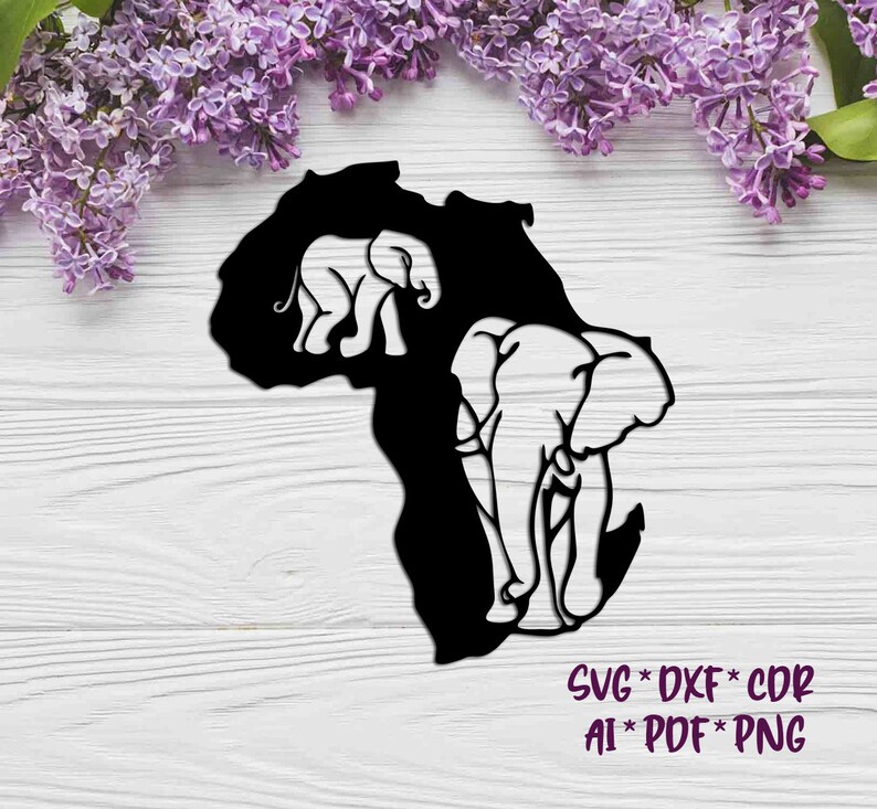 Africa, SVG, DXF, AI Digital Vector Design for Plasma and Laser Cutting ...